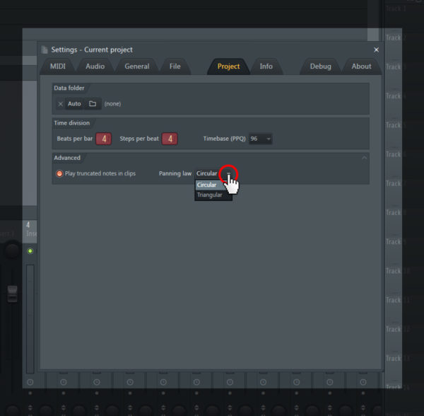 How to change panning law in FL Studio - Zanderjaz